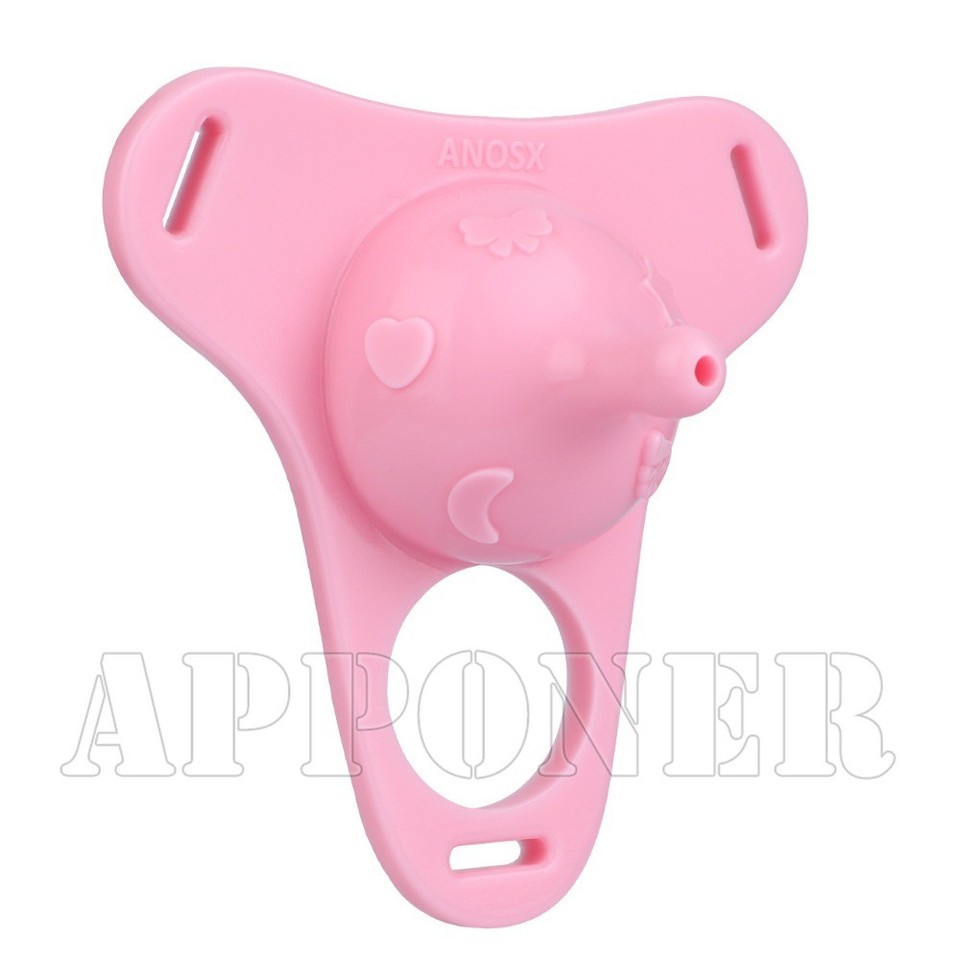 Silicone Pacifier Chastity Cage Lightweight Cage Lock Restraints Device ...