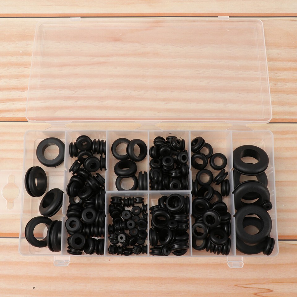 180 Pcs Rubber Grommet Wiring Gasket Inner Diameter Rubber Cable Gasket ...
