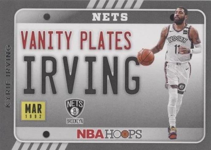 2020-21 Panini NBA Hoops - Vanity Plates Kyrie Irving #11 for sale ...