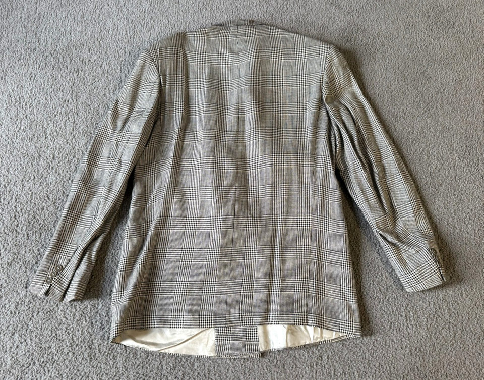VTG Hugo Boss Men's Cross Hatch Double Breasted Sport Coat Blazer ...