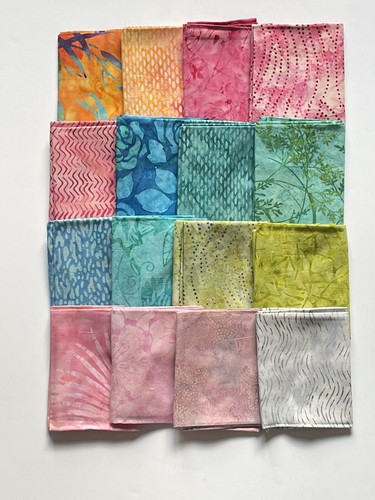 Bundle Multicolor Pattern Colors 16 Fat Quarters Quilters Cotton Fabric ...