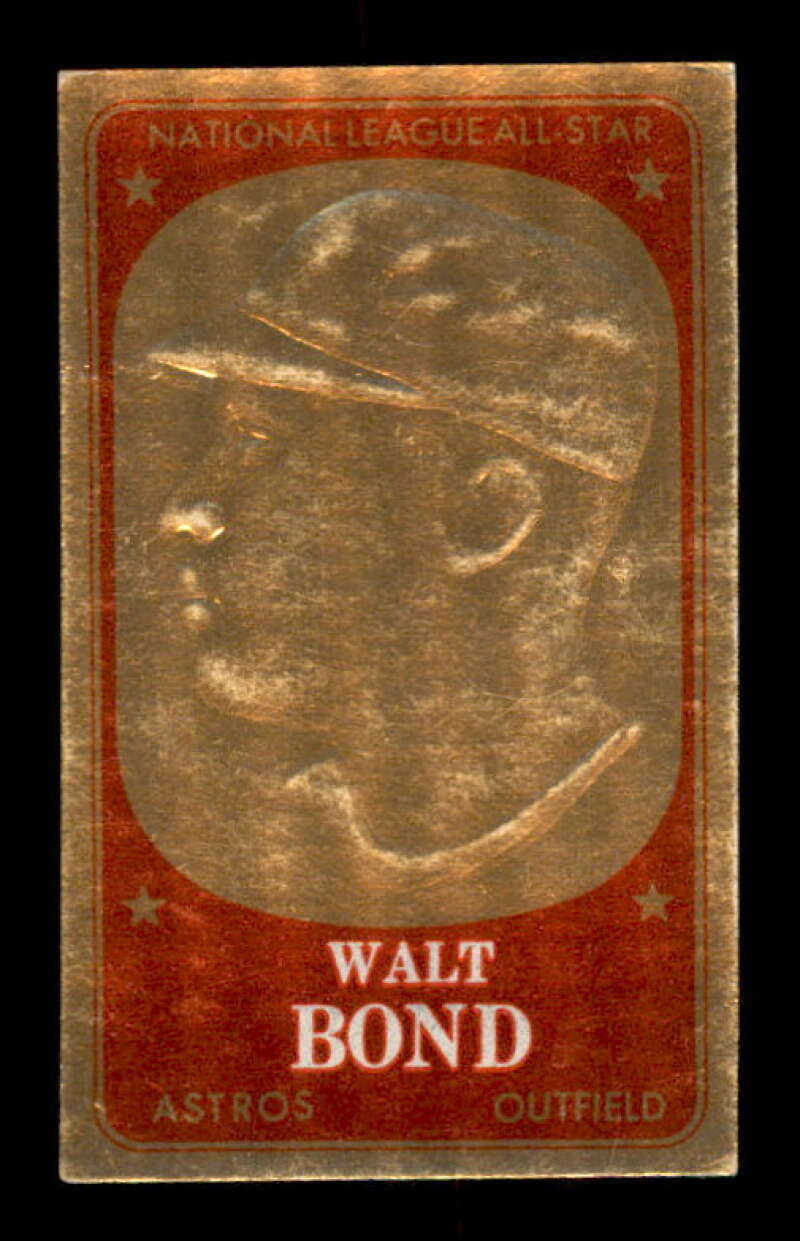 1965 Topps Embossed #50 Walt Bond VG/VGEX Astros 555699 | eBay