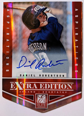 2012 ELITE EXTRA EDITION DIE-CUT AUTO DANIEL ROBERTSON 083/100 (K) | eBay