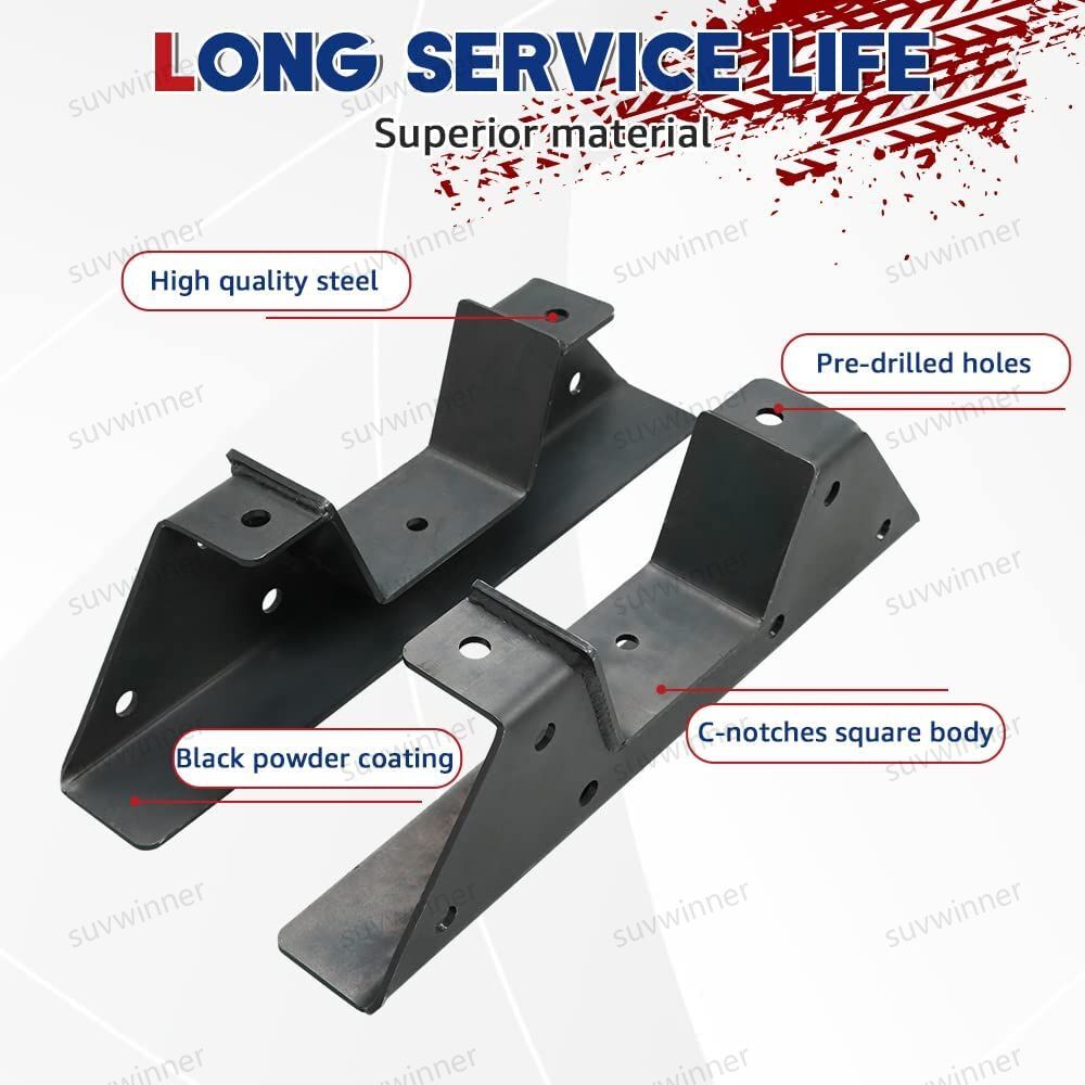 For 73-87 Chevy C10 C20 Truck Upgrate Rear Bolt-on C Notch Frame Kit ...