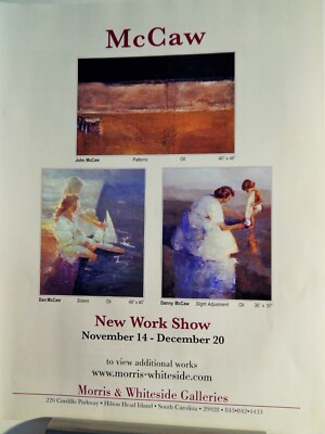 JOHN MCCAW ART PIECE VTG ORIG 2013 ADVERTISEMENT | eBay