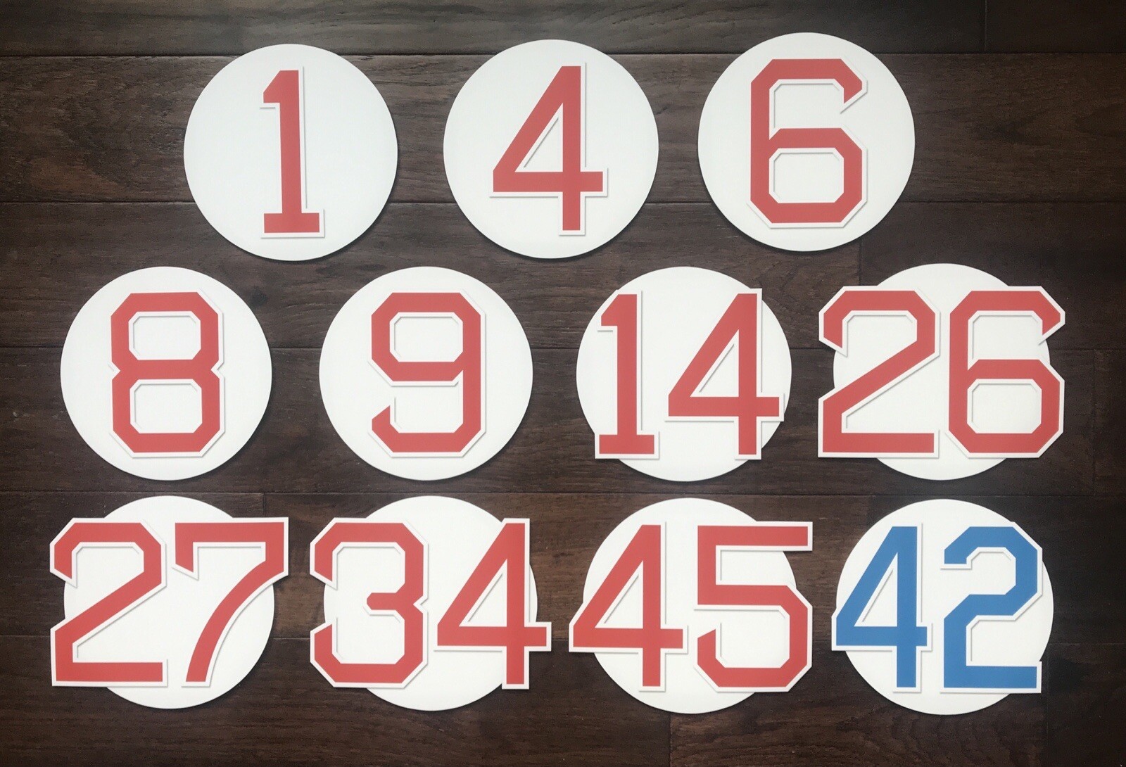 BOSTON RED SOX FENWAY PARK RETIRED NUMBERS PHOTO POSTER TICKET JERSEY ...