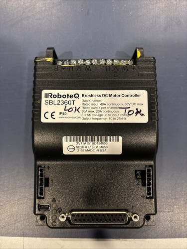 RoboteQ SBL2360T Brushless DC Motor Controller Version 1.1a FOR PARTS ...