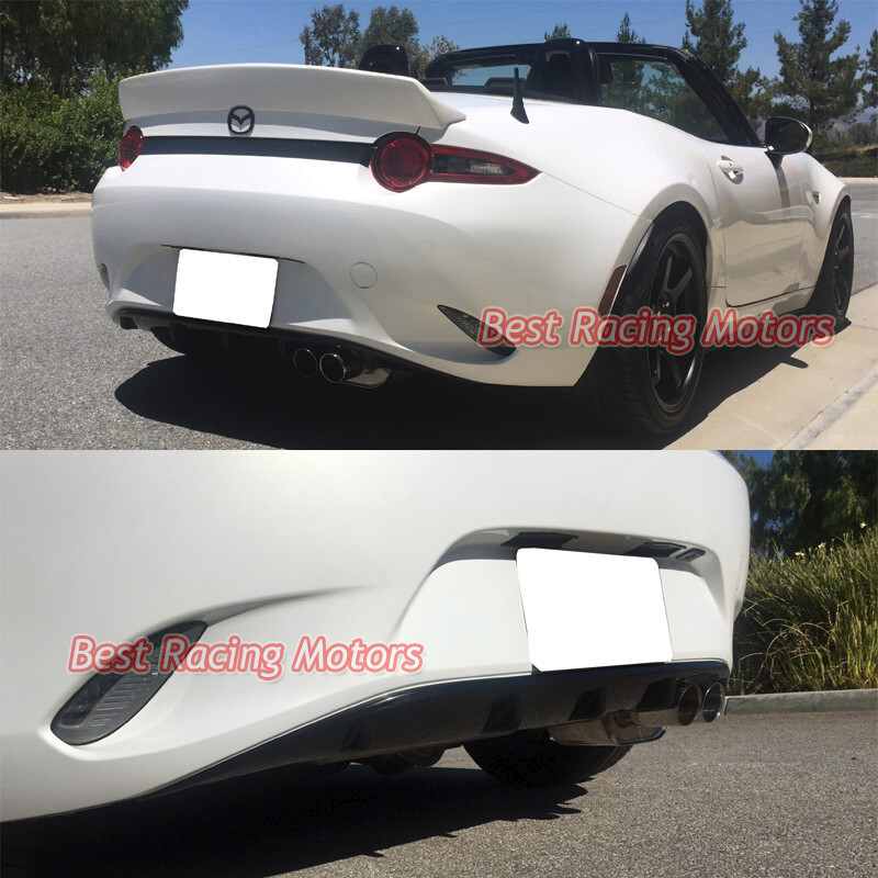 For 2016-2025 Mazda MX-5 Miata ND ND2 ND3 VT Style Rear Bumper Diffuser ...