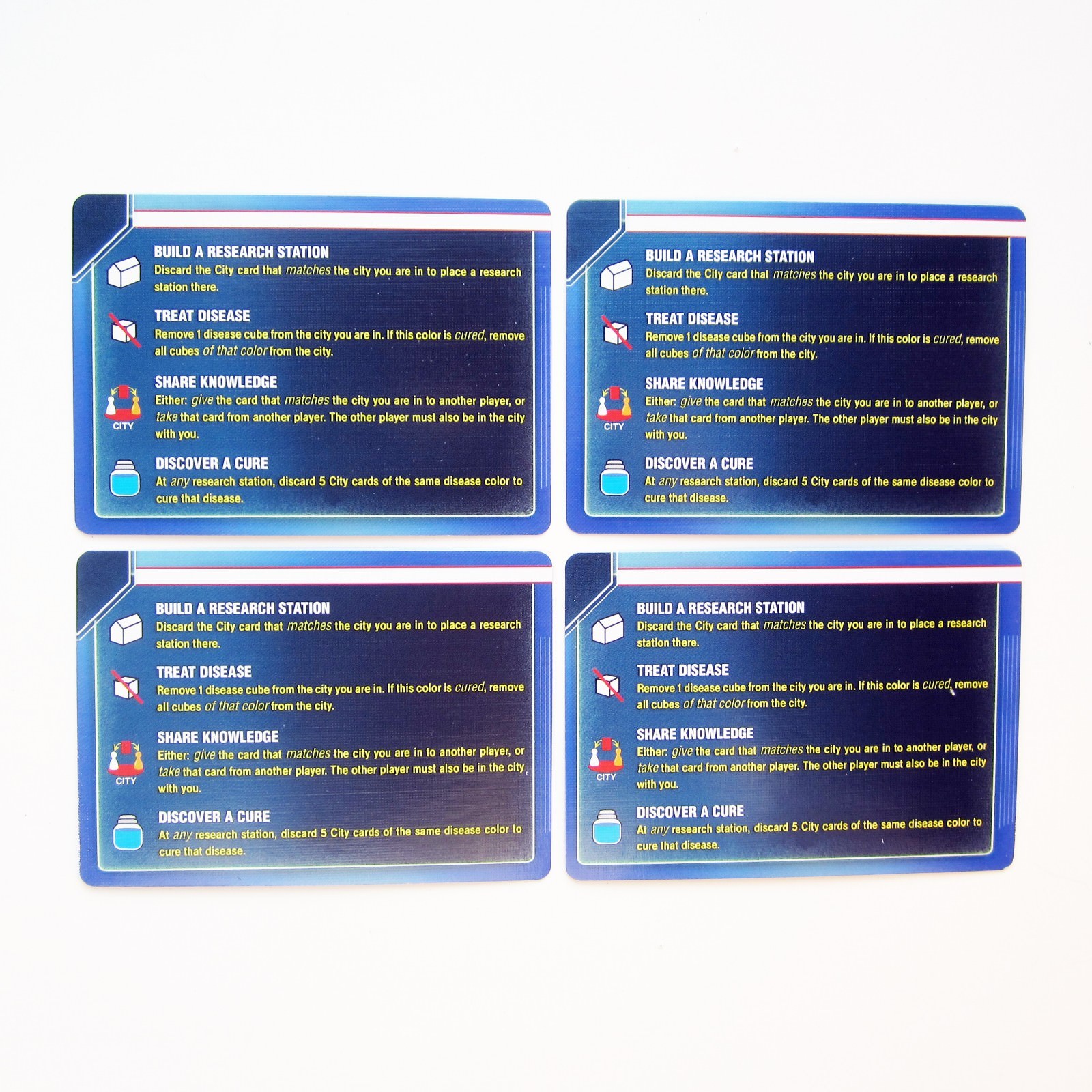 NEW Pandemic Board Game Parts Replacement Markers Pawns Cards Cubes ...