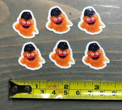 (6) Mini Gritty Stickers Philadelphia Flyers Mascot Keep It Laptop NHL ...