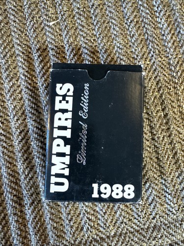 1988 Umpires Limited Edition 64 Card Box Set Joe West | eBay