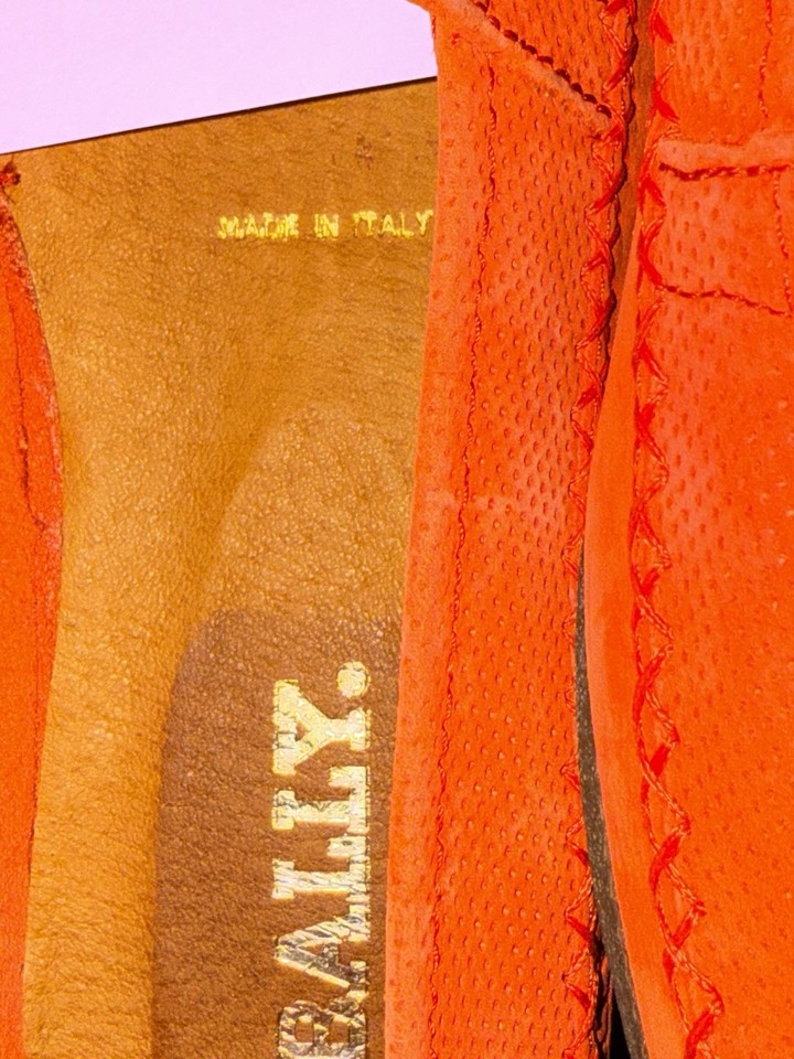 BALLY Red Dress shoes Loafers "PIMP” burgundy Maroon suede and calf ...