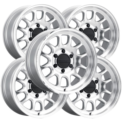 (Set of 5) Raceline 958MC Rogue 17x9 6x5.5" -12mm Machined Wheels Rims ...