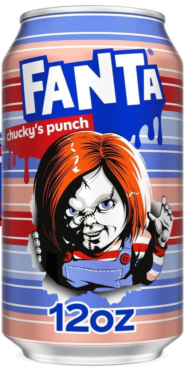 NEW 2025 Fanta Fruit Punch Chucky's Punch Halloween Edition 12 OZ CAN ...