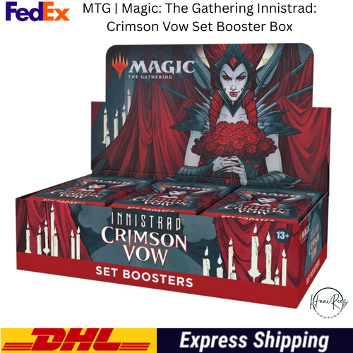 MTG Magic The Gathering Innistrad Crimson Vow Set Booster Box 30 ...