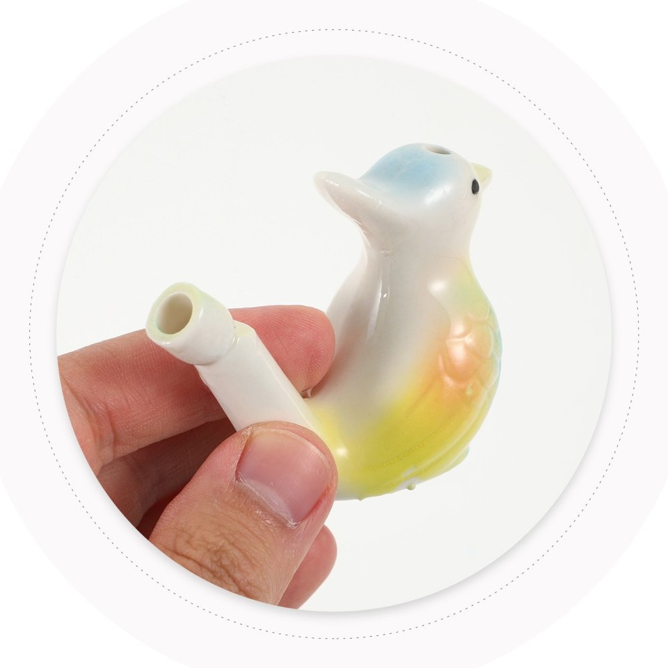 4 Pcs Water Whistle Bird Whistles Sound Toddler Baby Porcelain Toys ...