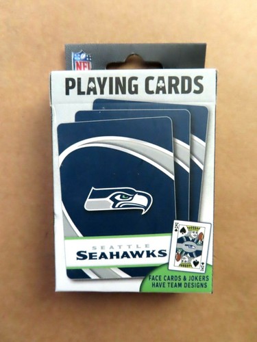 Seattle Seahawks Playing Cards. Full deck including Jokers Brand NEW ...