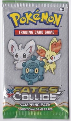 Pokemon Card - Fates Collide - Sampling Pack - 3 Cards - Factory Sealed ...