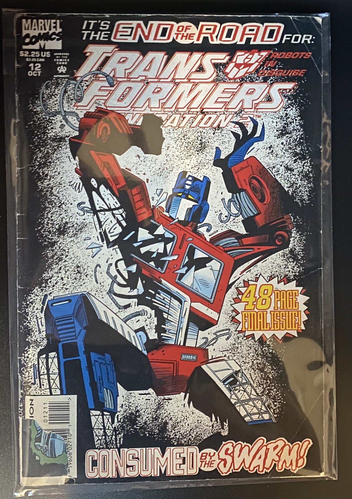 Marvel G2 #12 Comic Transformers End Of The Road Consumed By The Swarm ...