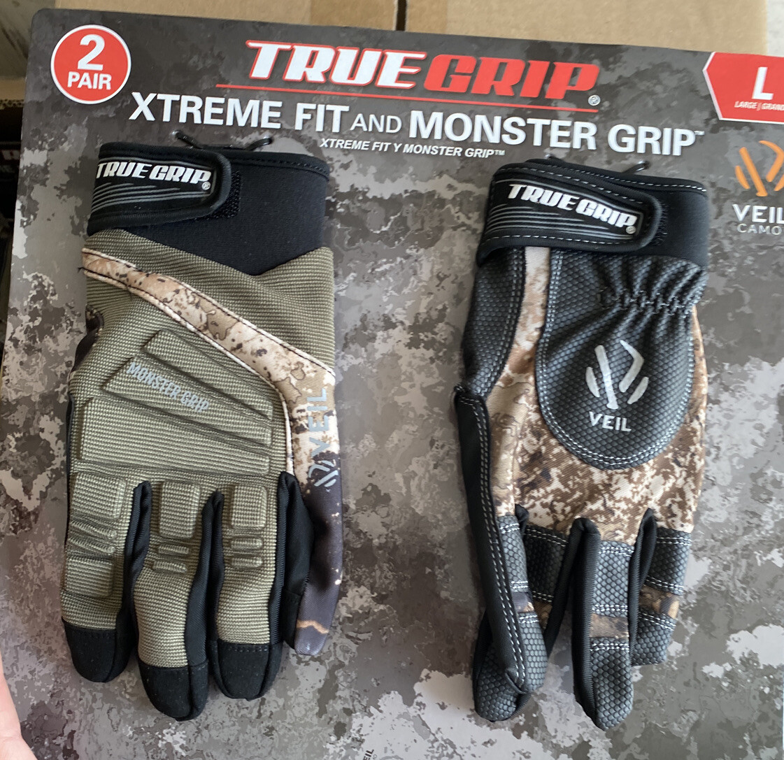 Big Time Products True Grip Gloves, Camo. XL 1 Pair per pack. NWT. | eBay