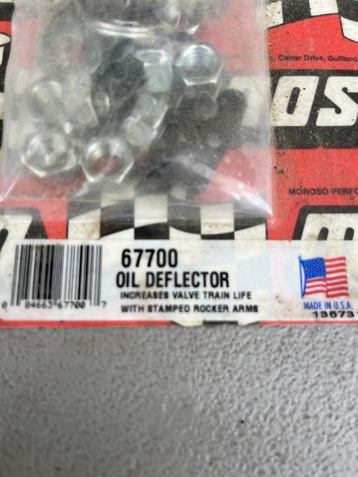 Chevy Small Block Rocker Arms Oil Deflectors | 6770 | Stamped Steel ...