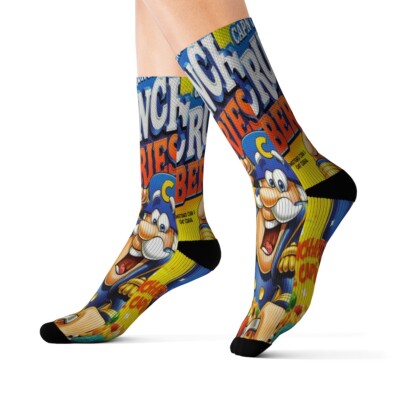 Captain Crunch Berry Elite Sublimated Novelty Printed Crew Socks | eBay