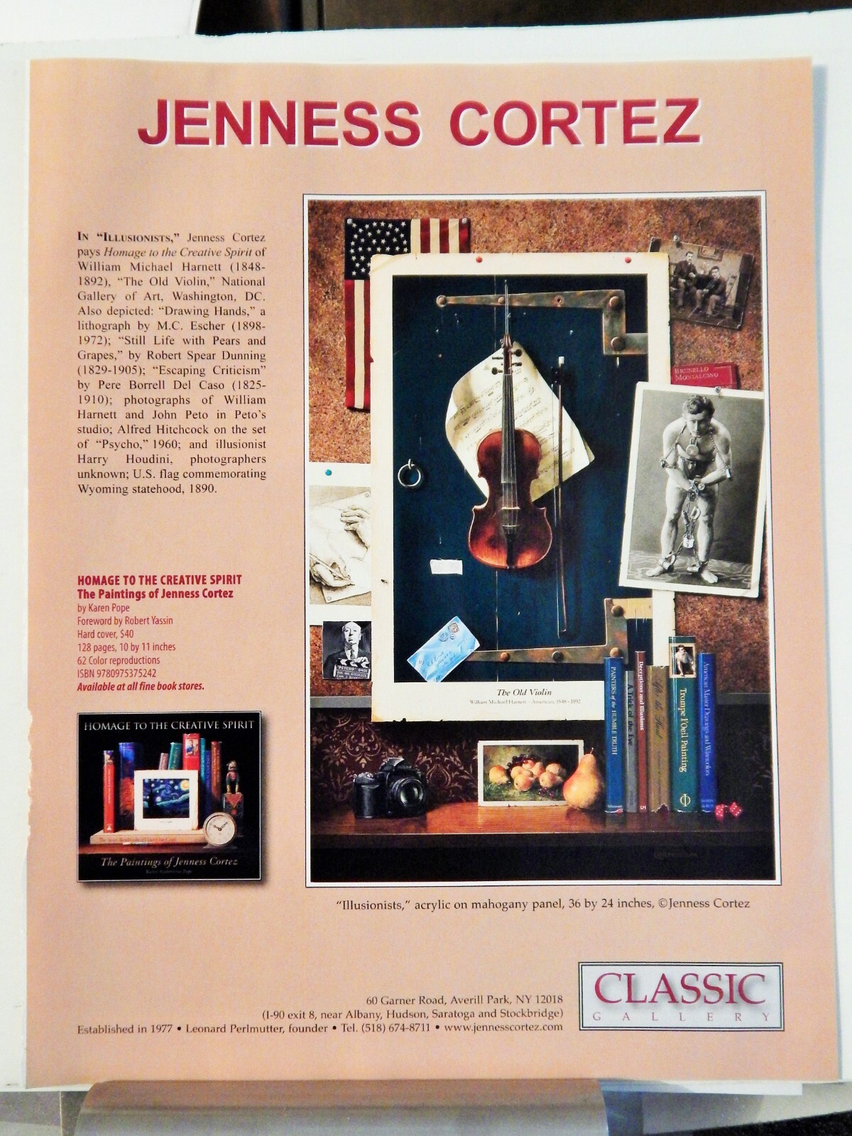 JENNESS CORTEZ ART PIECES ORIG VTG 2011 ADVERTISEMENT, | eBay