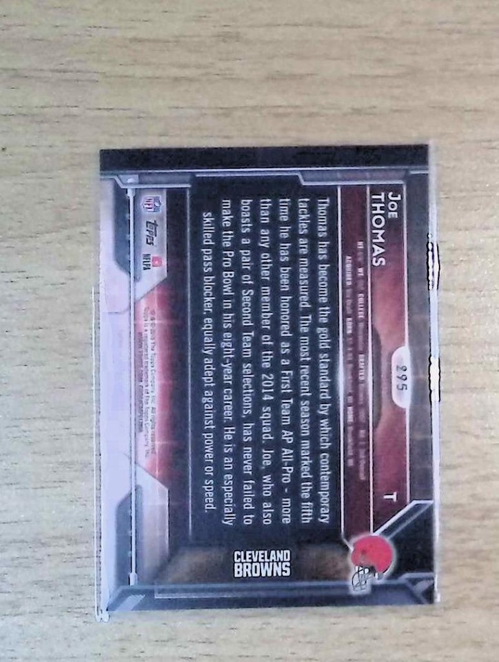 JOE THOMAS CARD #295 BUY ANY 2 ITEMS FOR 50% OFF B202R4S16P3 | eBay