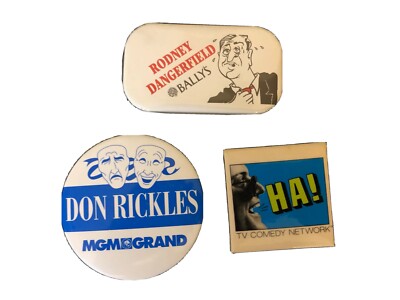 Vintage Comedy button pins! Dangerfield and Rickle’s | eBay