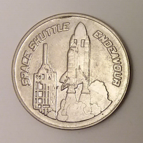 Space Shuttle Endeavour Souvenir Coin Token 28mm | eBay
