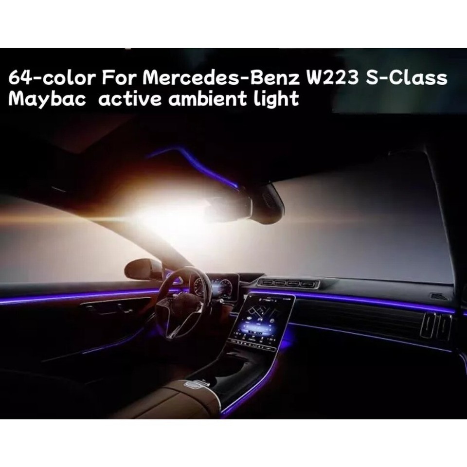 64 Color LED Active Ambient Light Kit For Mercedes Benz S Class W223 ...