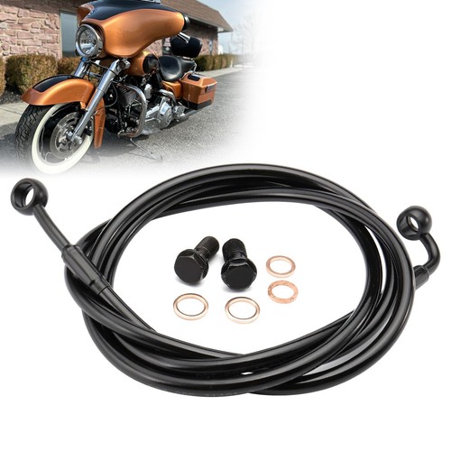 12" Bar Electra Road Glide Single Disc Front Brake Line for 97- 13 ...