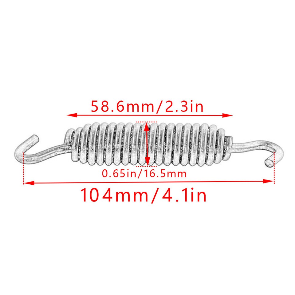 Motorcycle Kickstand Jiffy Stand Spring 3.7”For Harley Touring Softail ...