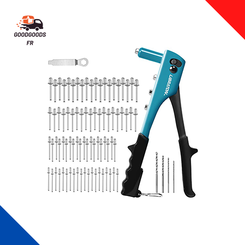 4 En1 Riveteuse Manuelle Pince À Riveter Ensemble Interchangeables + 80 Pièces 744759313775 | eBay