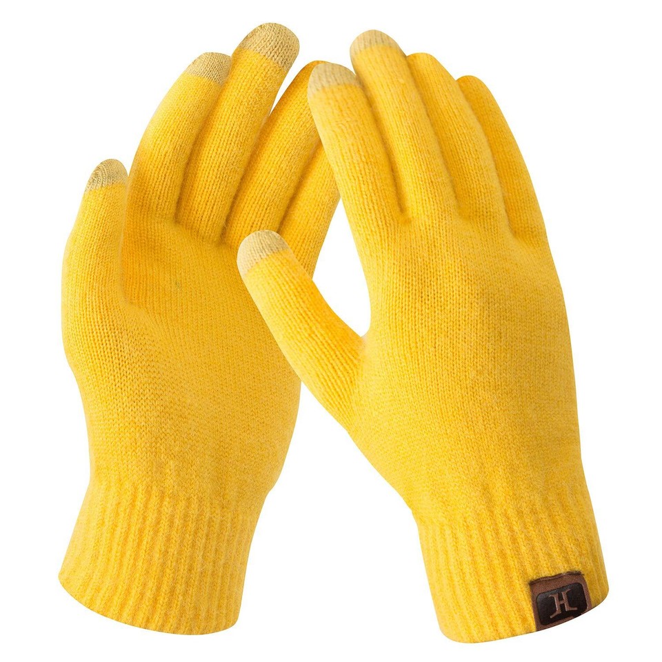 Women's Winter Touchscreen Wool Magic Gloves Warm Knit Fleece Lined for ...
