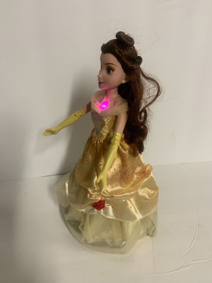 DISNEY Dance Code Disney Princess Belle Doll with 100 phrases 7 songs ...