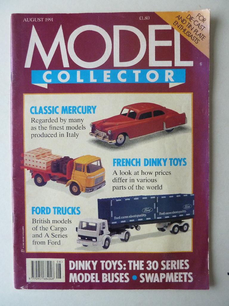 Model Collector Magazine August 1991 Die-Cast Tin Plate Enthusiasts ...