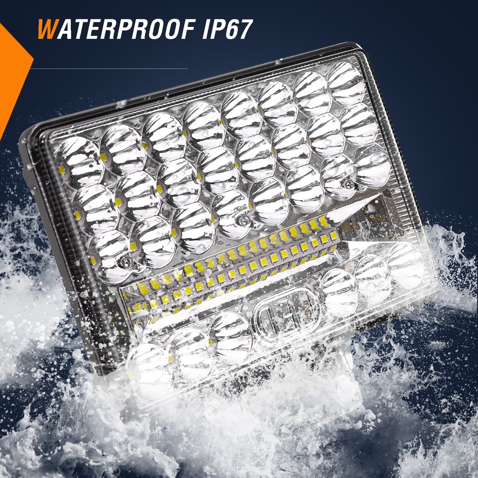 12V LED Work Light Bar Flood Spot Lights Driving Lamp Offroad Car Truck ...