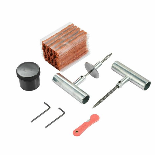 57PCS Car Tire Repair Tool Kit Heavy Duty Flat Tire Repair Kits Plug ...