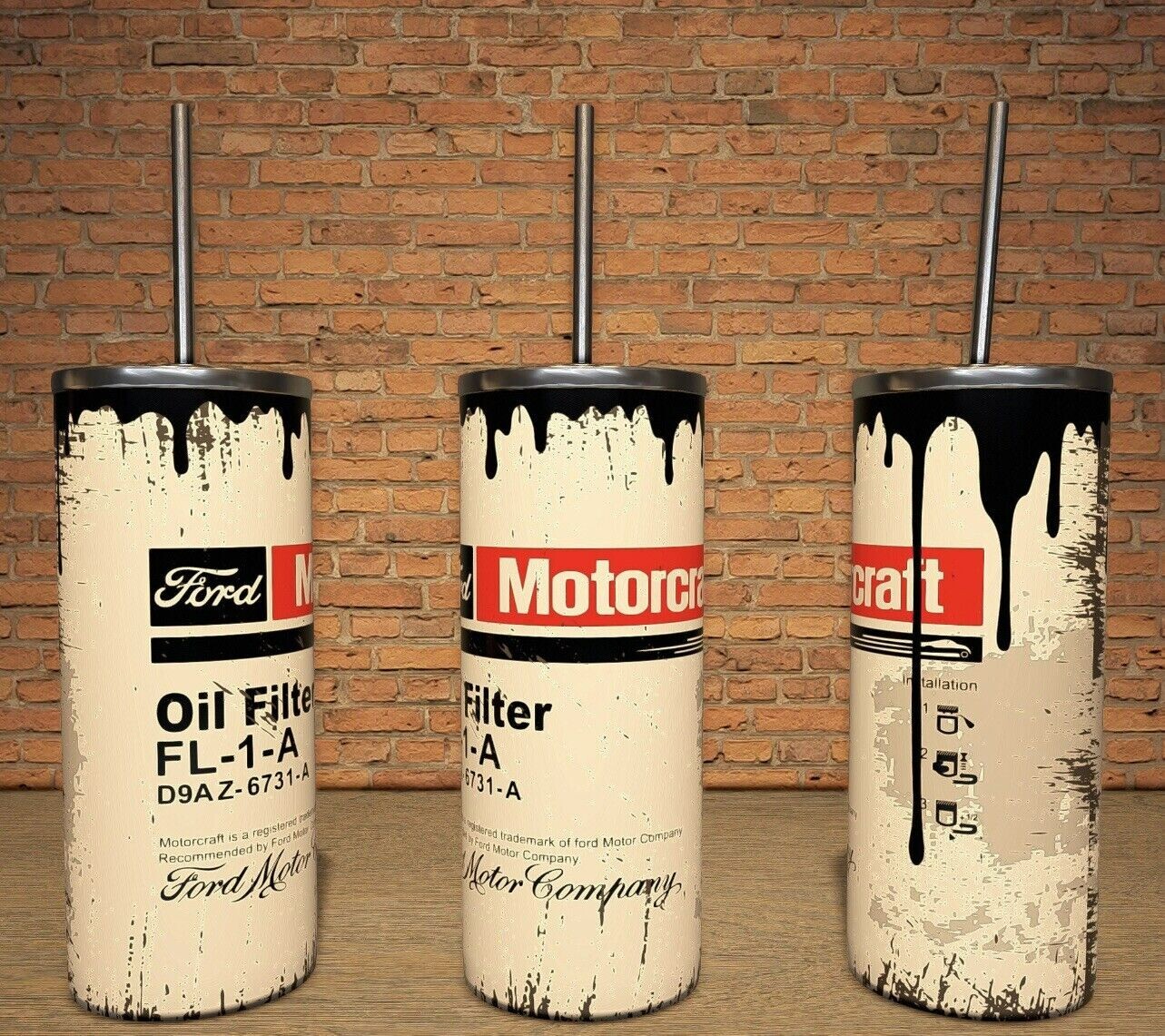 Ford Motorcraft Oil Filter Oily Dirty Tumbler Design for 20oz Tumblers ...