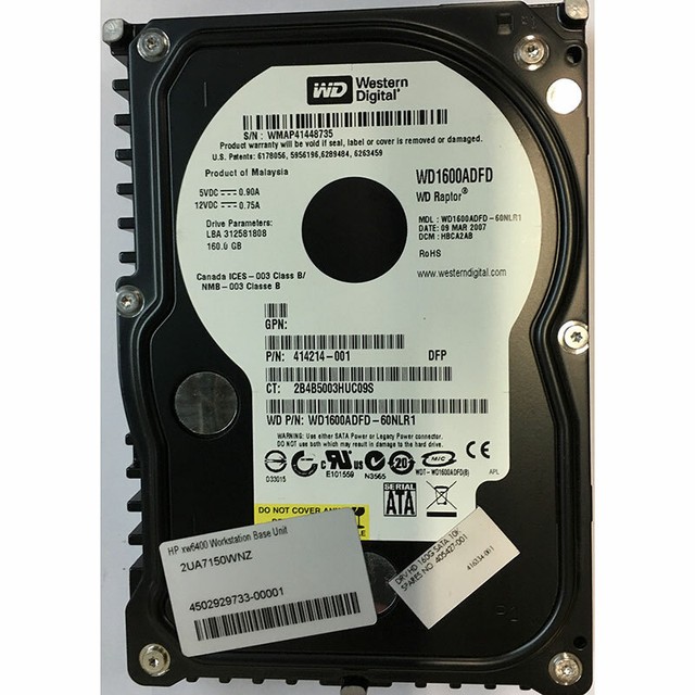 HP xw4400 Workstation 160GB Internal 10000RPM 3.5" (405427-001 ) HDD ...