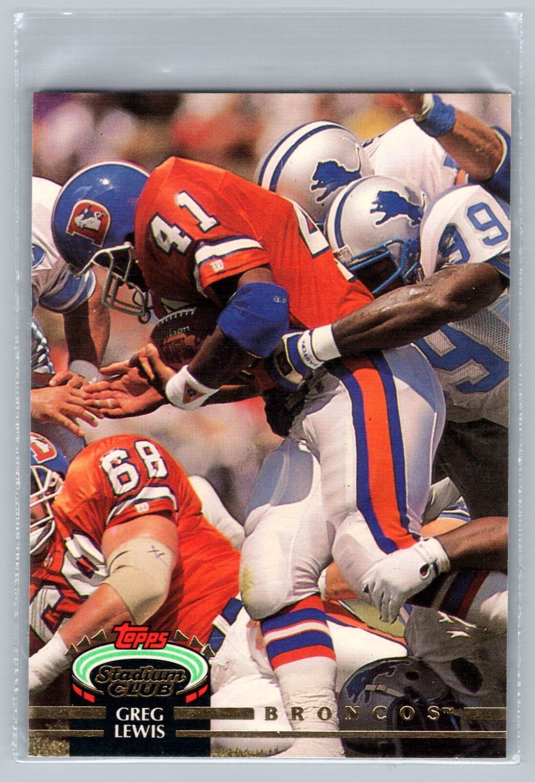 1992 TOPPS STADIUM CLUB CARD # 31 Greg Lewis - Denver Broncos | eBay