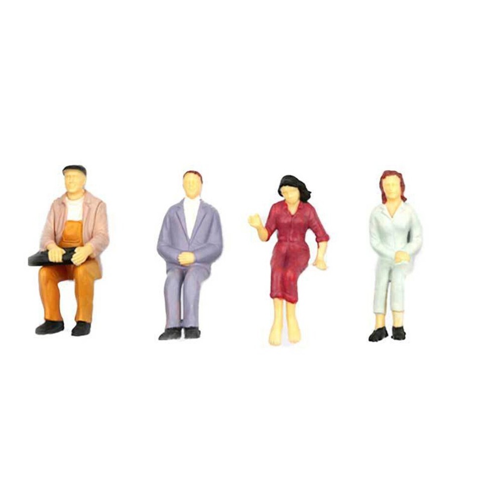 High Quality Sitting Figures Scale 1:32 Model Figures People Track 1 ...