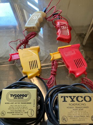 LOT Tyco HO slot car racing early transformers and controllers NOT ...