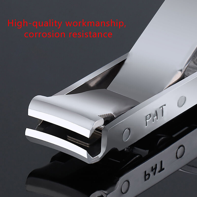 Ultra-Thin Nail Clipper Stainless Steel Foldable Nail Cutter With Nail ...