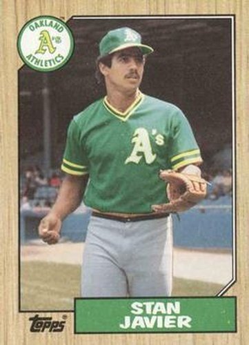 #263 Stan Javier - Oakland Athletics - 1987 Topps Baseball | eBay