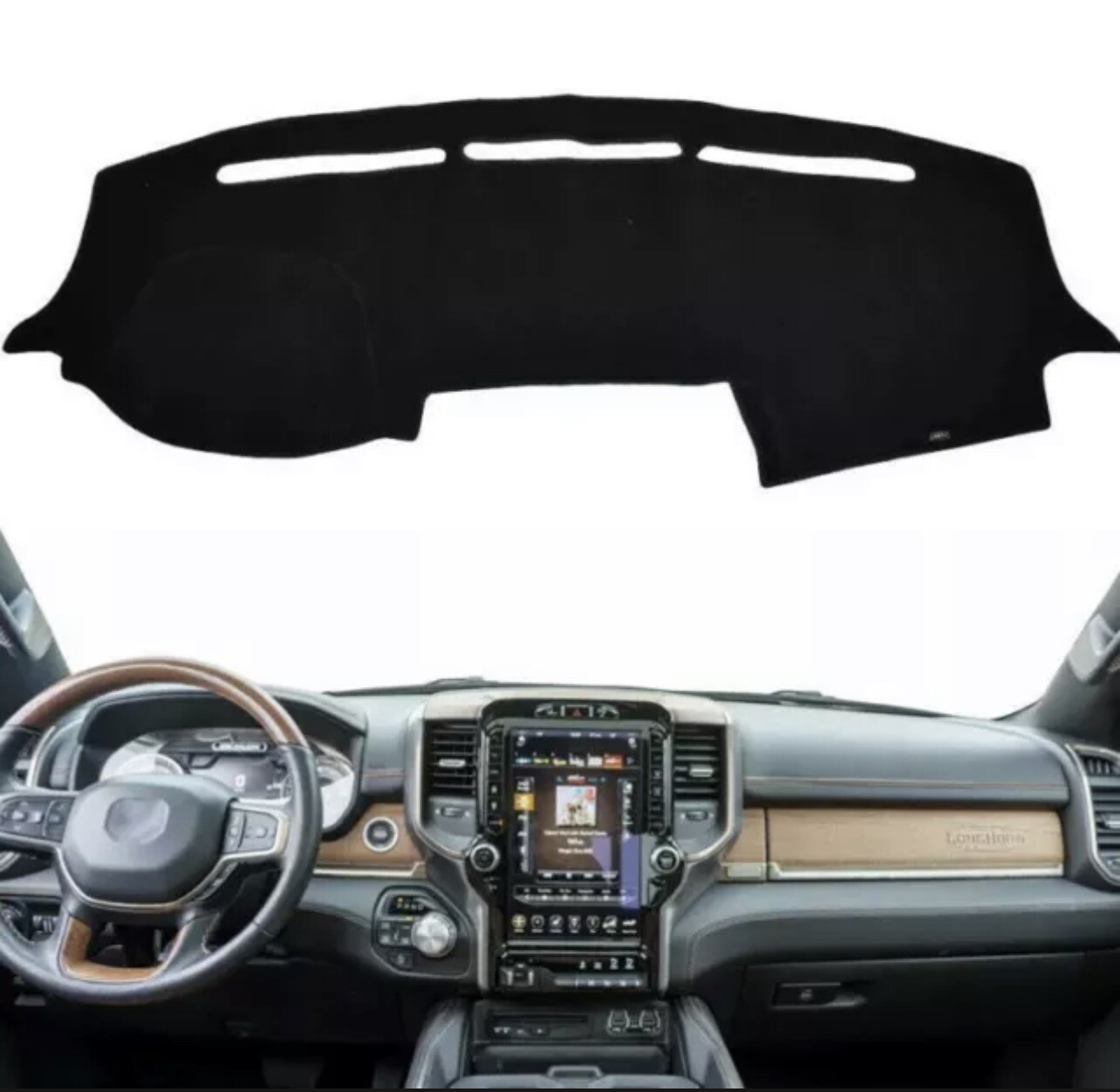 2019-2020-2021 fits DODGE RAM TRUCK 1500,2500 DASH COVER BLACK DASHTECH ...