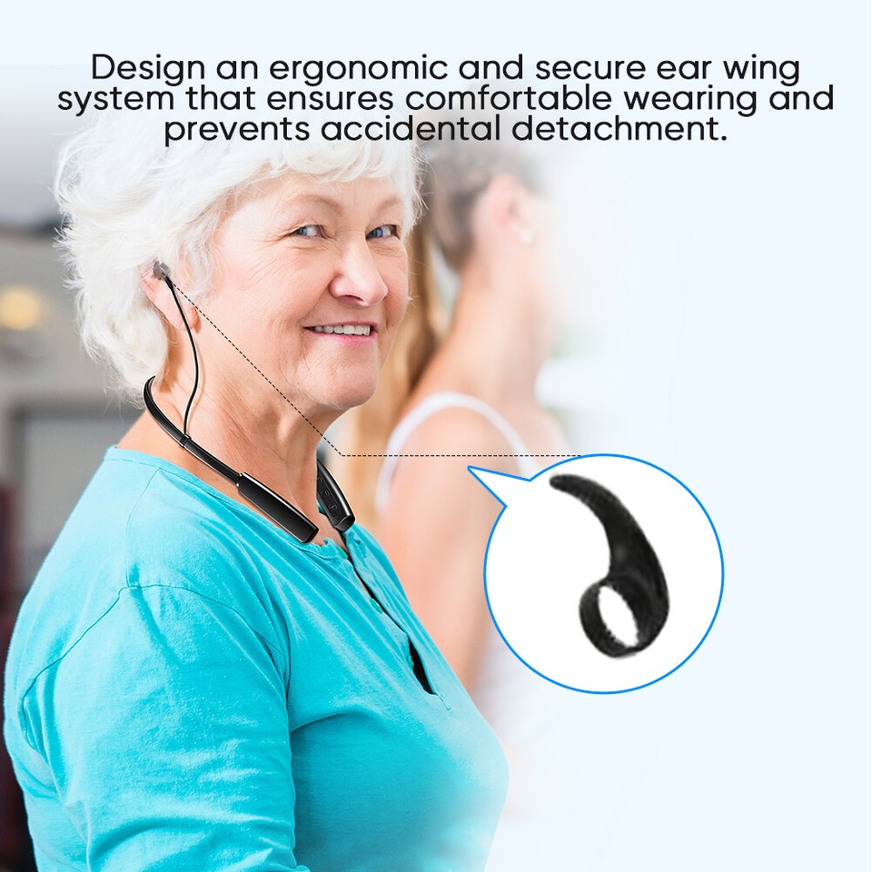 Rechargeable Hearing Amplifier Neckband for Adult Conversation Device ...