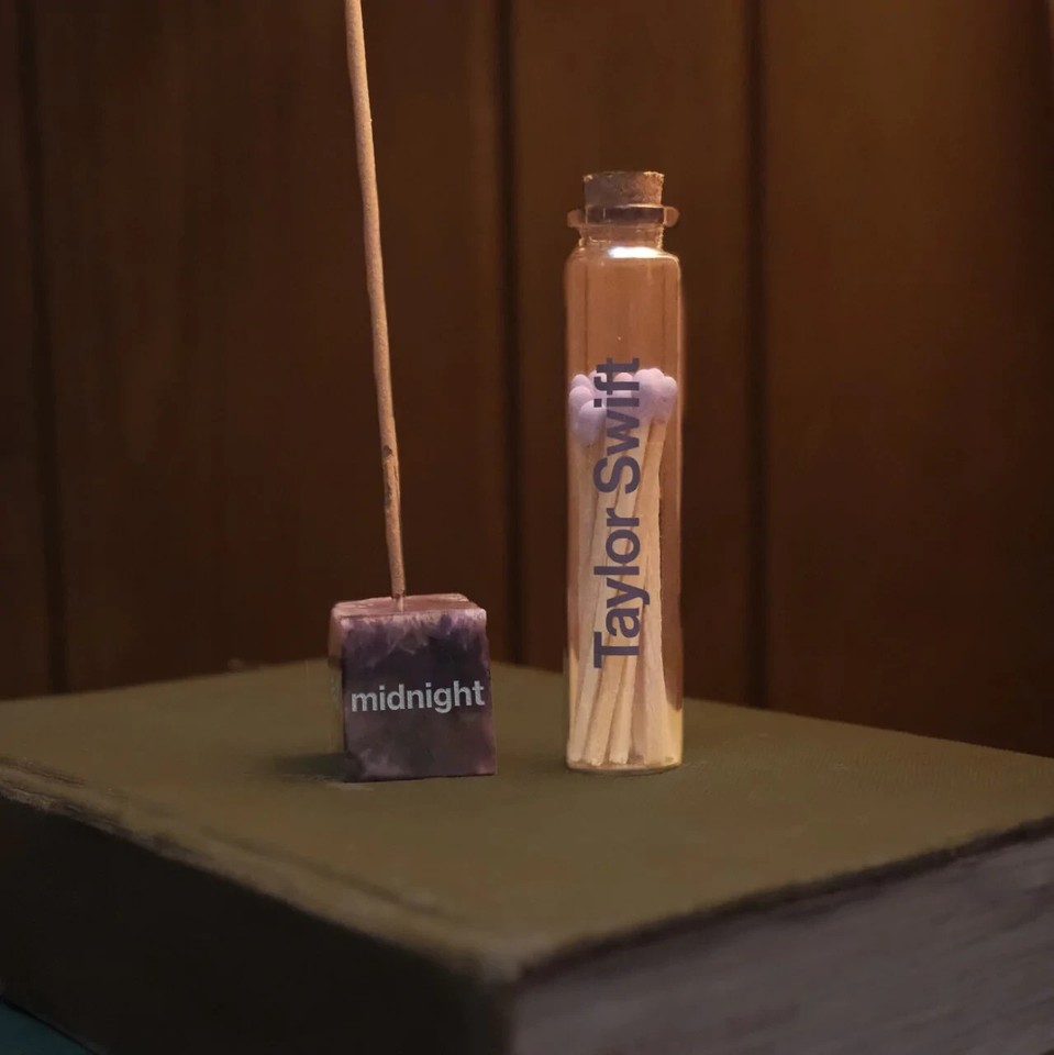 TAYLOR SWIFT OFFICIAL MIDNIGHTS PURPLE MATCHES WITH GLASS JAR NEW ...