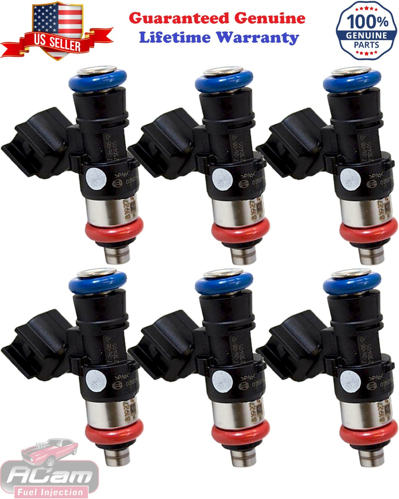 Set 6 OEM Genuine Bosch 2008-2012 0280158091 3.5L Flow Matched Fuel ...